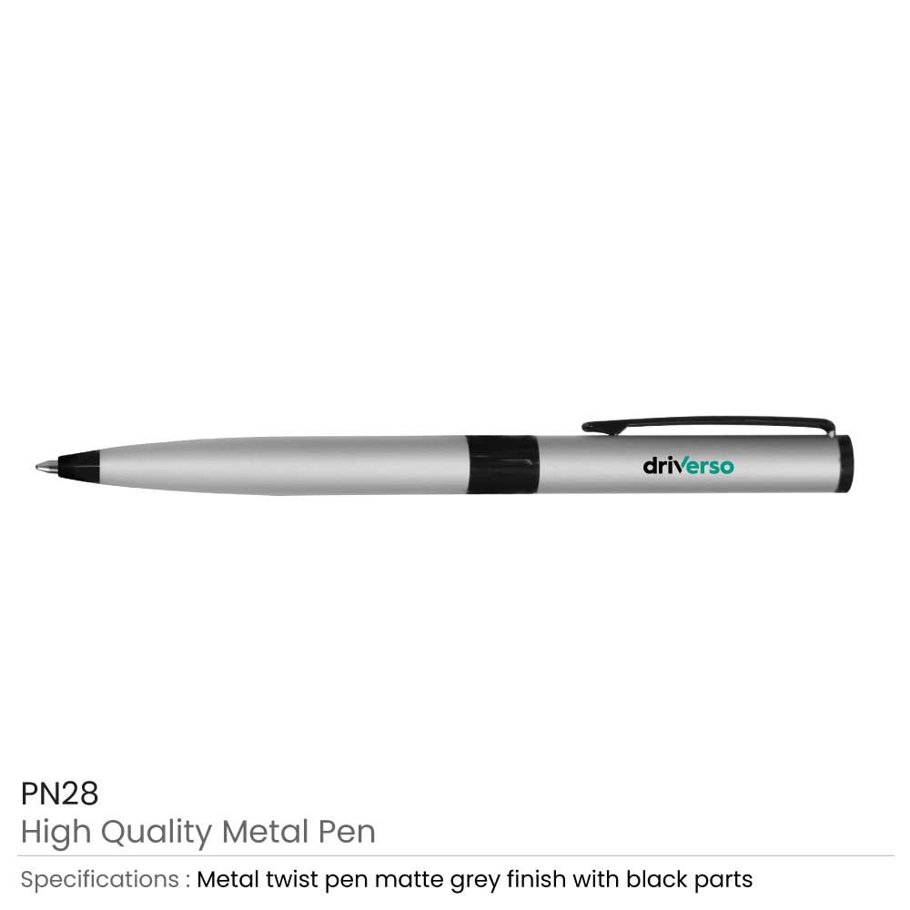 Matte Silver Metal Pens | Promotional Gifts, Customised Gifts, Uniforms ...