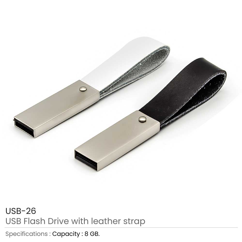 8GB USB with Leather Strap | Promotional Gifts, Customised Gifts ...