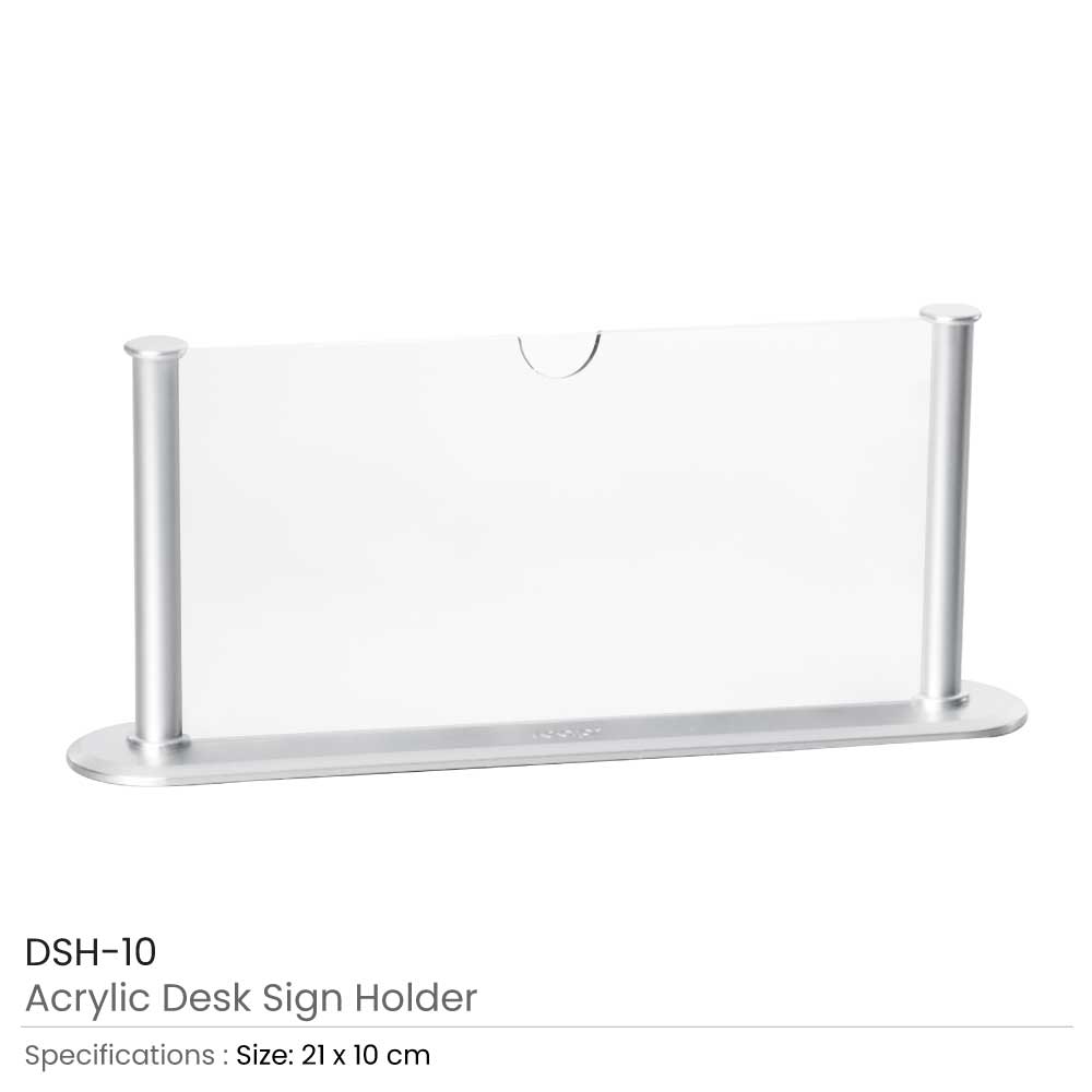 Corporate Gifts Acrylic Desk Sign Holder | Promotional Gifts ...