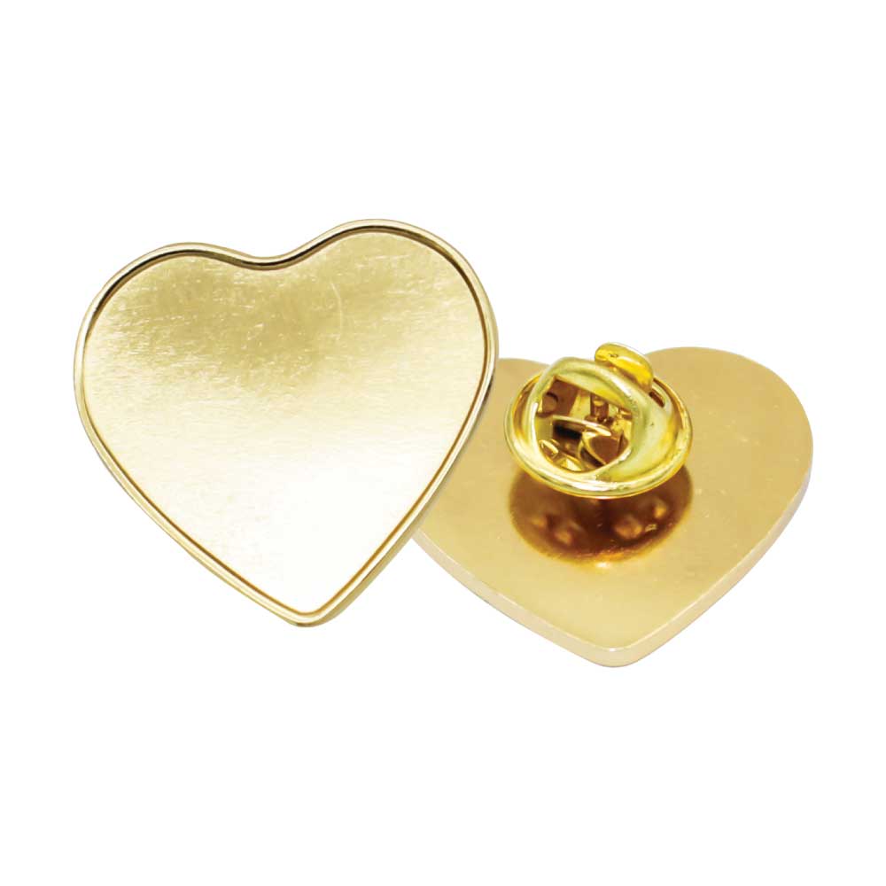 Heart Shape Metal Badges | Promotional Gifts, Customised Gifts ...