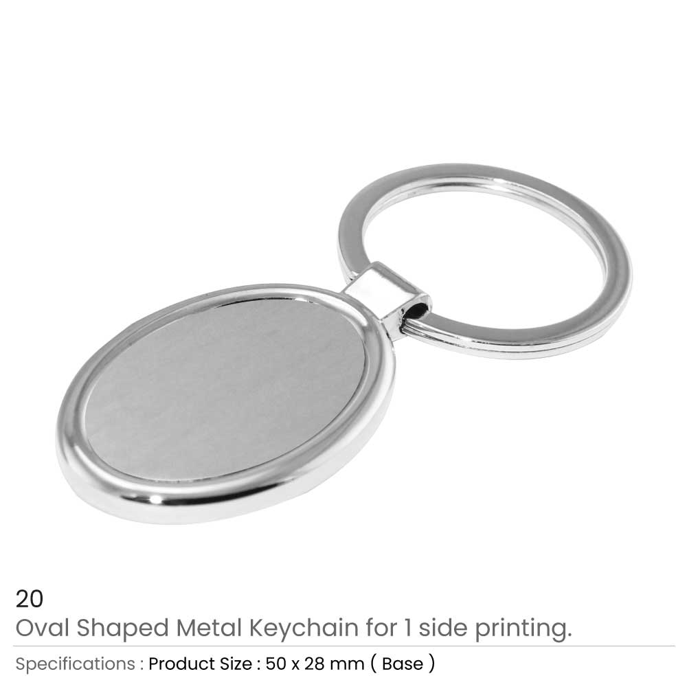 Oval Metal Keychains | Promotional Gifts, Customised Gifts, Uniforms ...
