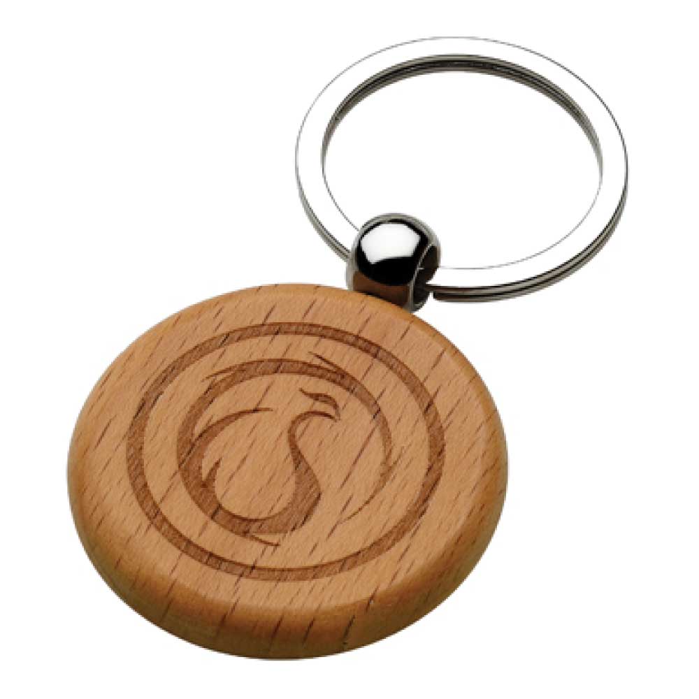 Round Wooden Keychains | Promotional Gifts, Customised Gifts, Uniforms ...