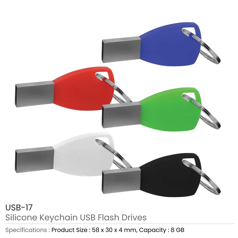 Silicone Keychain USB Flash 8GB | Promotional Gifts, Customised Gifts ...