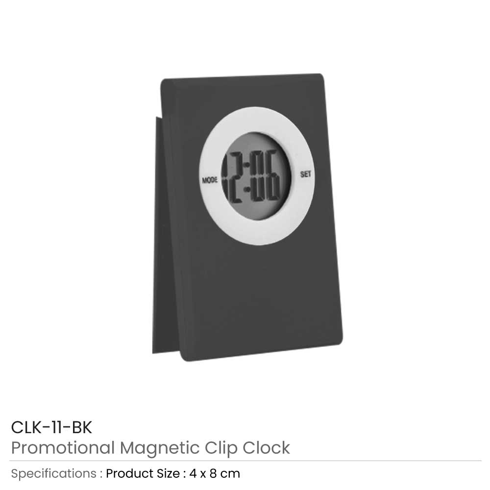 Table Clock with Magnetic Clip | Promotional Gifts, Customised Gifts ...