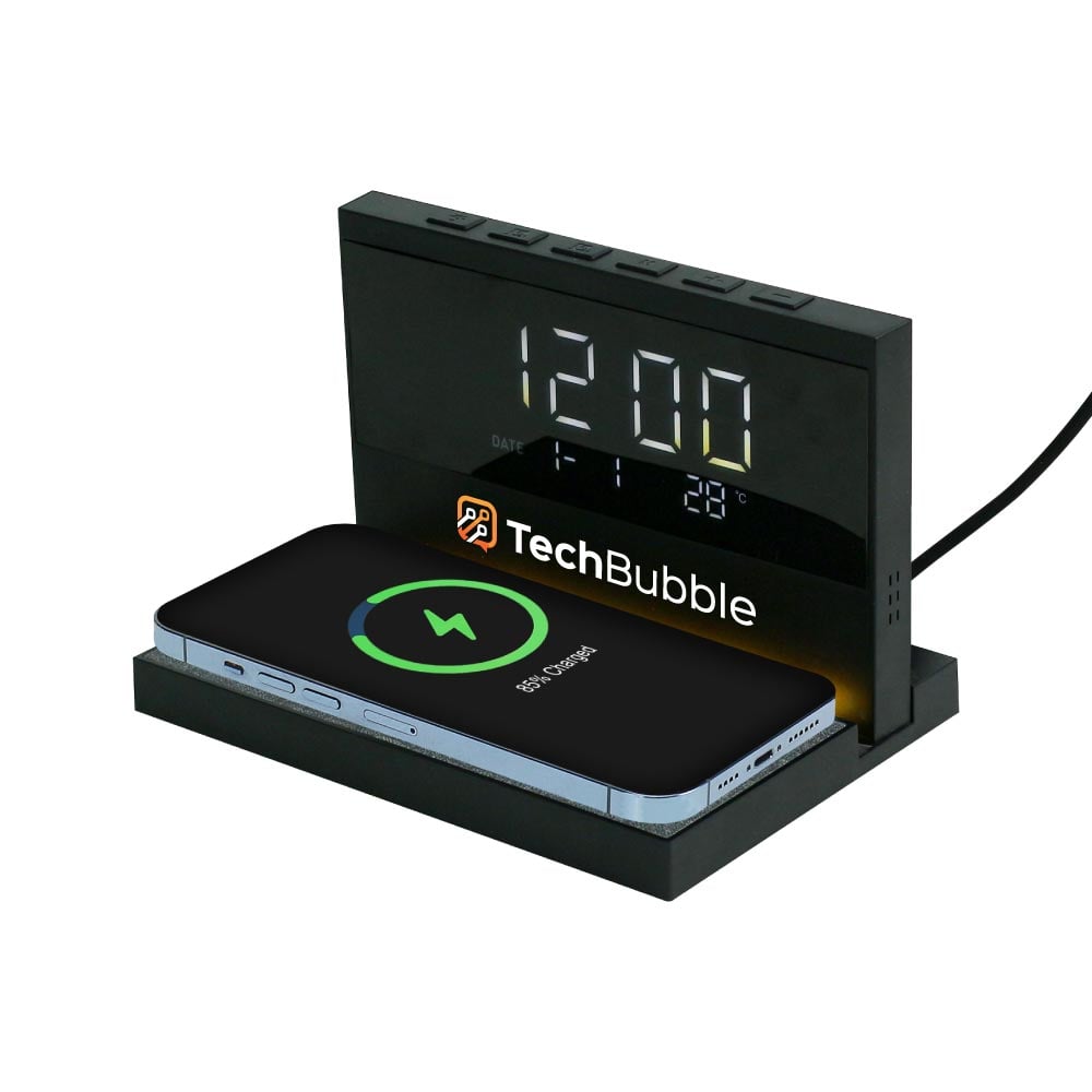 Dorniel Alarm Clock, 15W Wireless Charger and Night Light | Promotional ...
