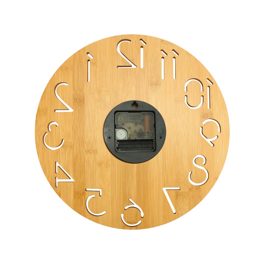 Round Bamboo Wall Clock, 28 cm Dia, Type Analog | Promotional Gifts ...