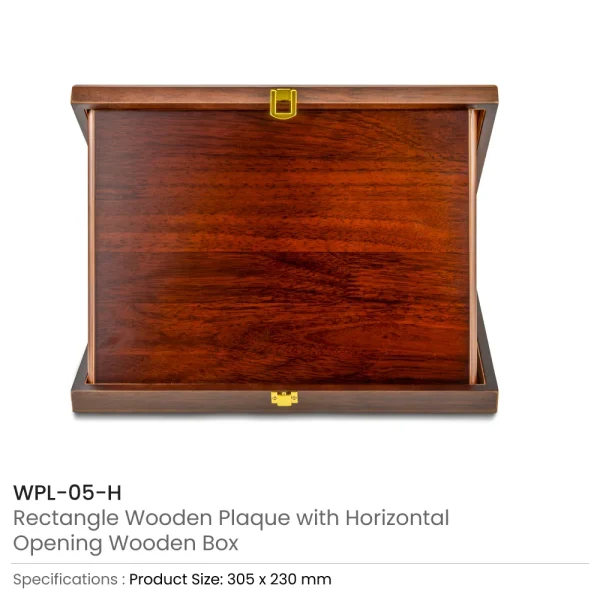 Branded Wooden Plaque – Horizontal with Presentation Box | Promotional ...